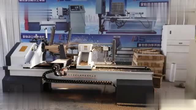 全自动实木楼梯生产线 全自动数控木工车床 全自动立柱打磨机 全自动.