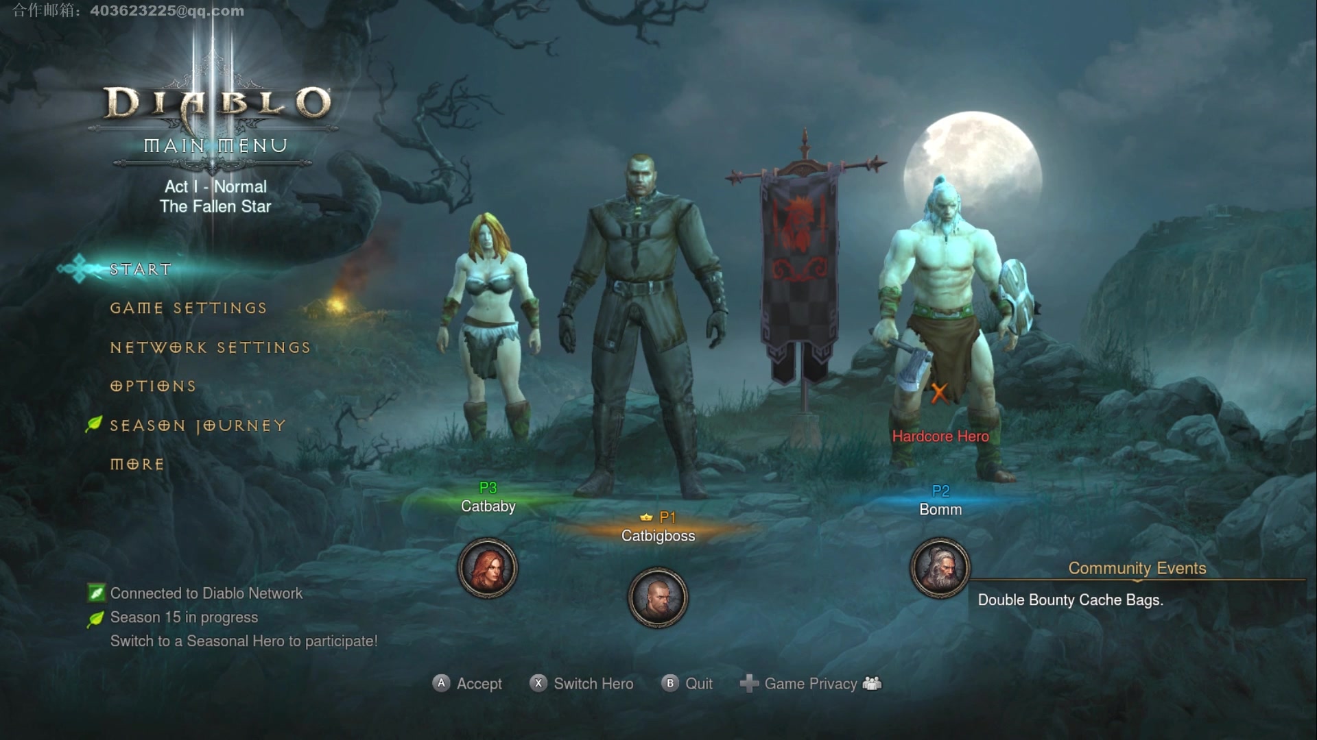 【猫长实况】switch 暗黑破坏神3 同屏联机法