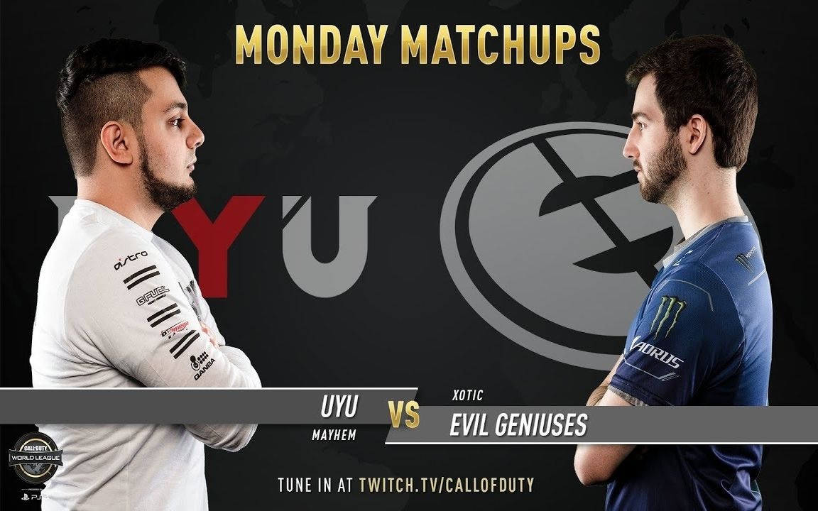 【CWL】使命召唤世界联赛2019职业联盟第二周首日A组UYU对决Evil ...