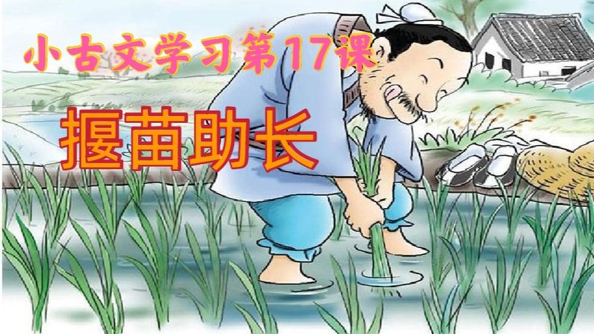 小古文学习第17课:《揠苗助长》诵读+讲解