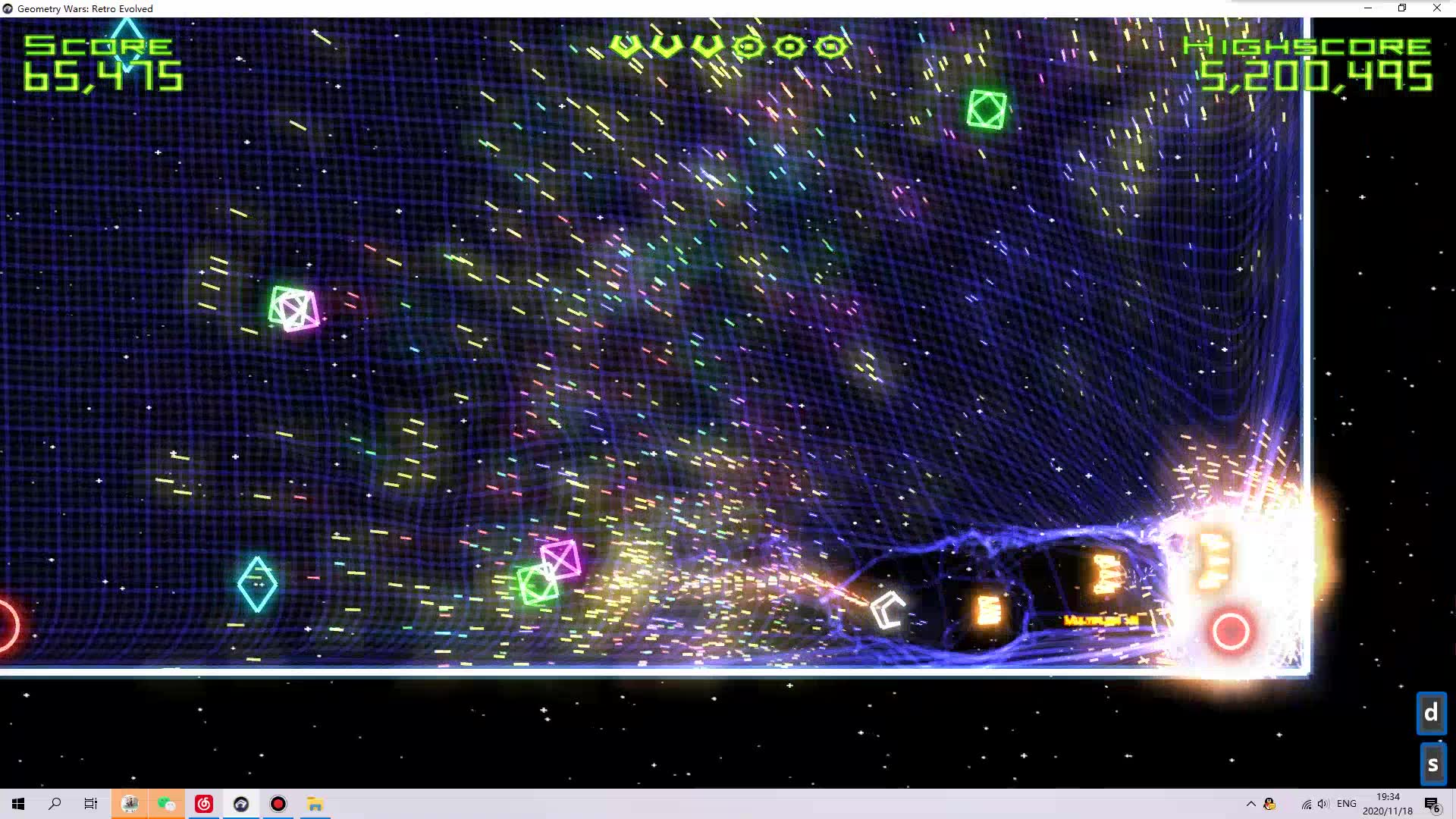 几何战争430W分 (Geometry Wars-retro evolved)