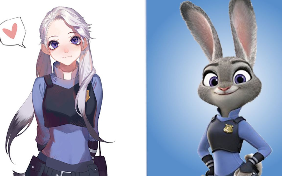 疯狂动物城 拟人化