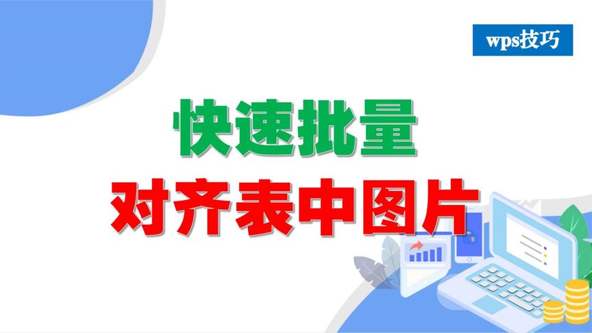 #wps 快速批量对齐表中图片