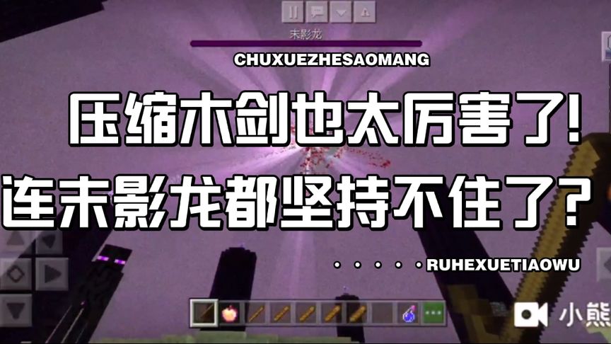 我的世界mod:压缩木剑连凋零和末影龙这种厉害的boss都能秒掉?