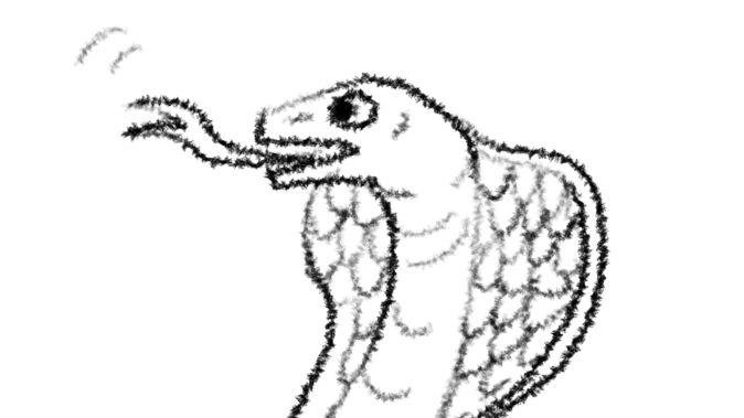 30秒简笔画蛇-铭仔学画
