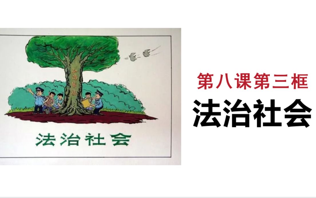 2022年新版 | 高一政治必修三8.3法治社会,统编新教材《政治与法治》...