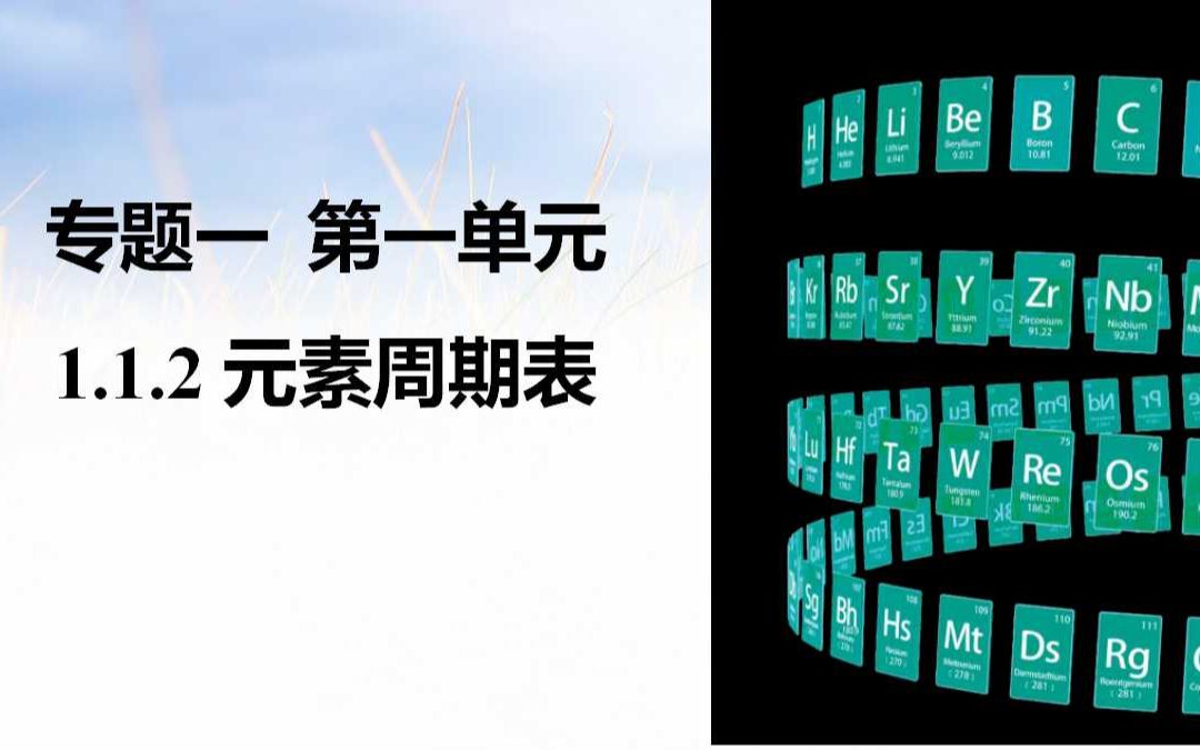 【20200309】苏教版高中化学必修二 1.1.2元素周期表