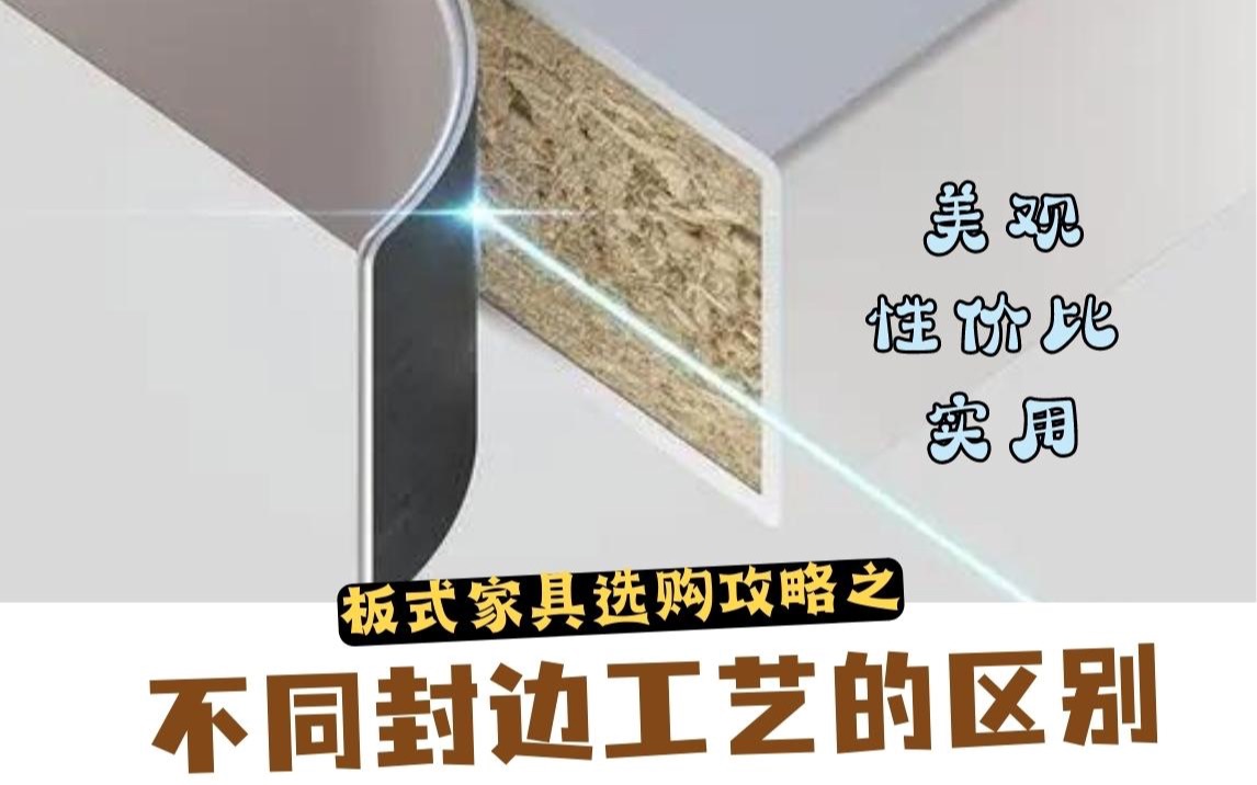 【板式家具选购攻略之四】板材封边工艺对比,哪种封边你更喜欢?