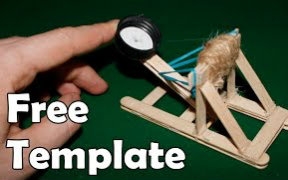 看国外大神如何使用雪糕棍制作一台小型中世纪复古投石器