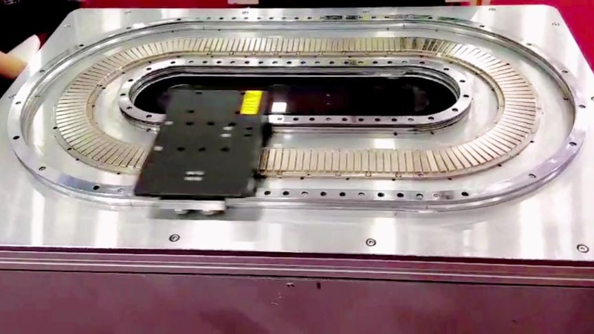 环形直线电机#机械设计 #环形导轨