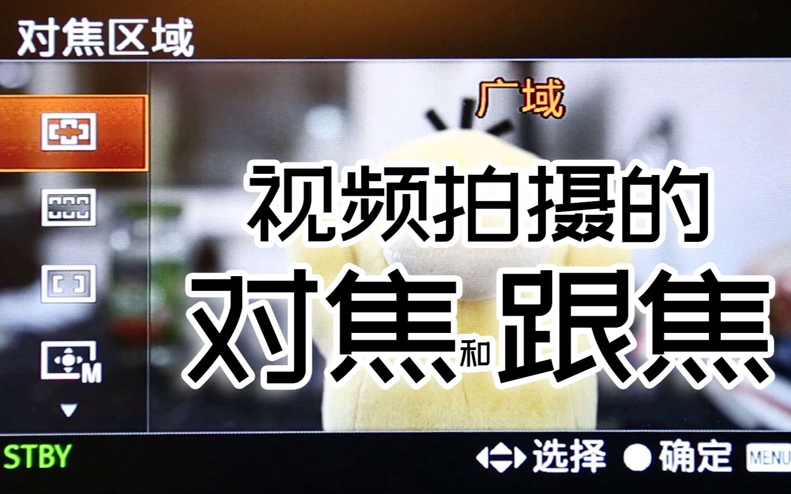【索尼微单视频对焦/跟焦设置】详解不同对焦区域选择&设置非常...