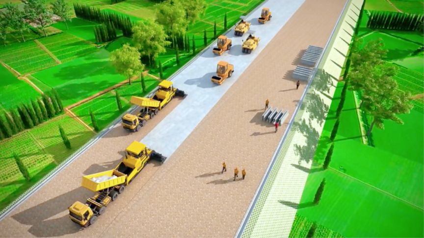 高速公路标准化施工组织设计动画演示,施工流程太完整了