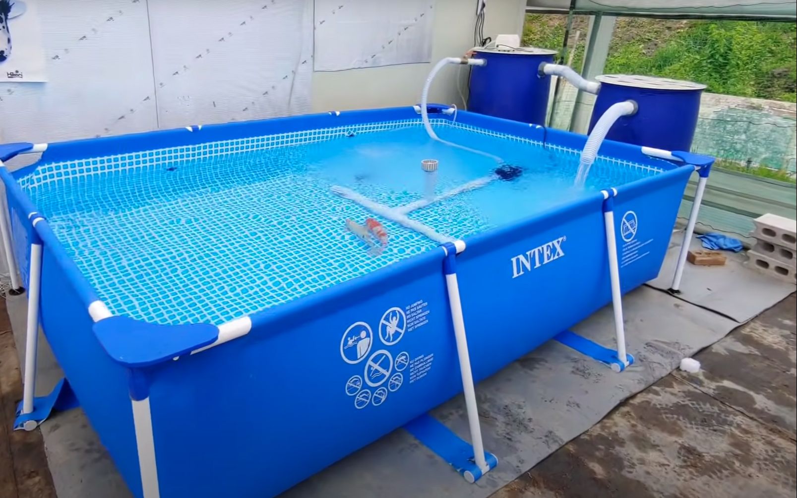 DIY小型鱼池过滤系统,简单、实用