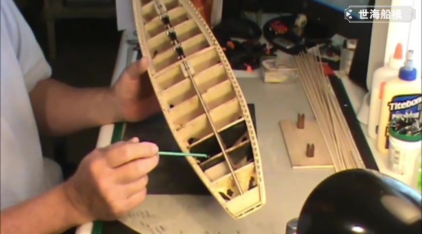 全肋骨船模 蓝鼻子号的制作-13(机翻中文字幕)