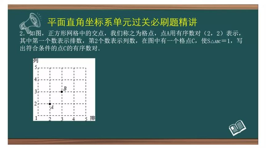 七下数学单元过关必刷题30题: 写出符合条件的点C的有序数对