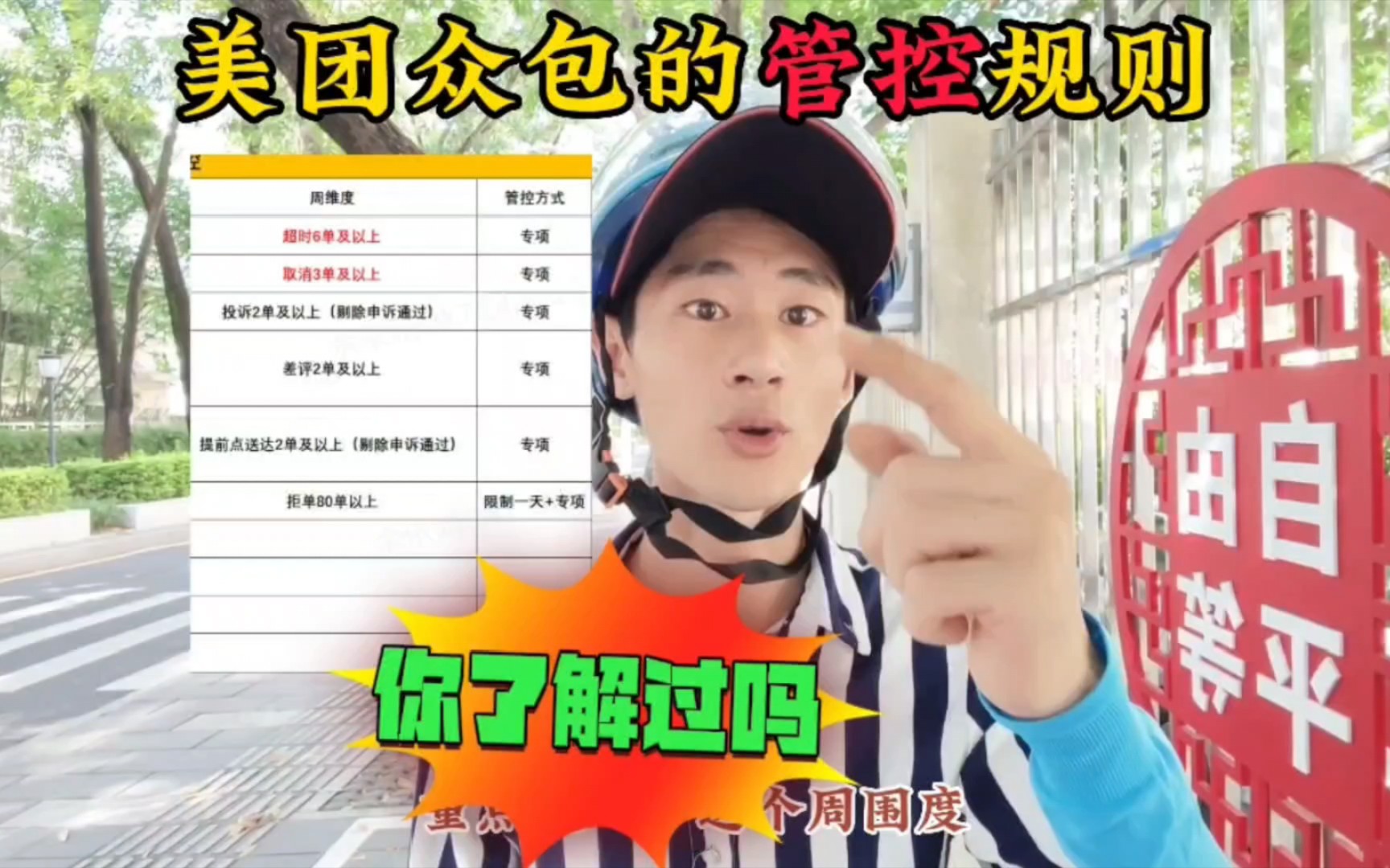 美团众包的管控规则你了解过吗?