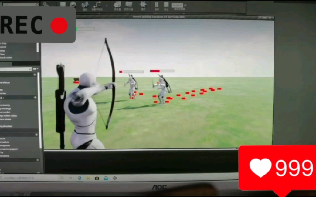 跟着咖喱老师学ue4,codelikeme的开放世界rpg教程,目前做到200集