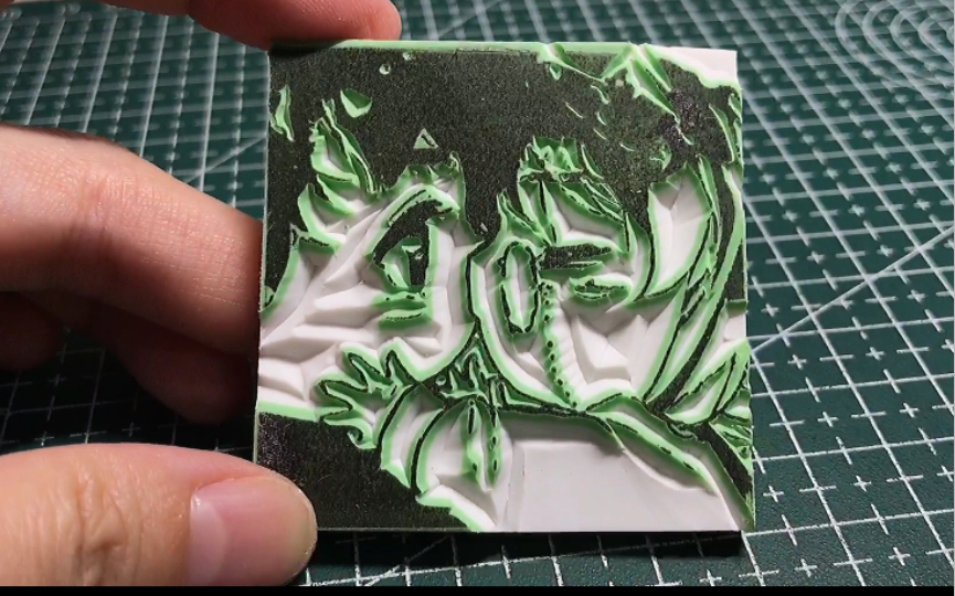 【橡皮章雕刻】粉丝投稿图片。《不健全关系》滕瑞雨&钱错。如侵权...