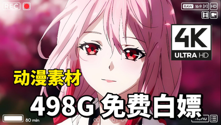 【动漫素材分享】还在问别人动漫素材哪里找?全网播放量最高的4K无...