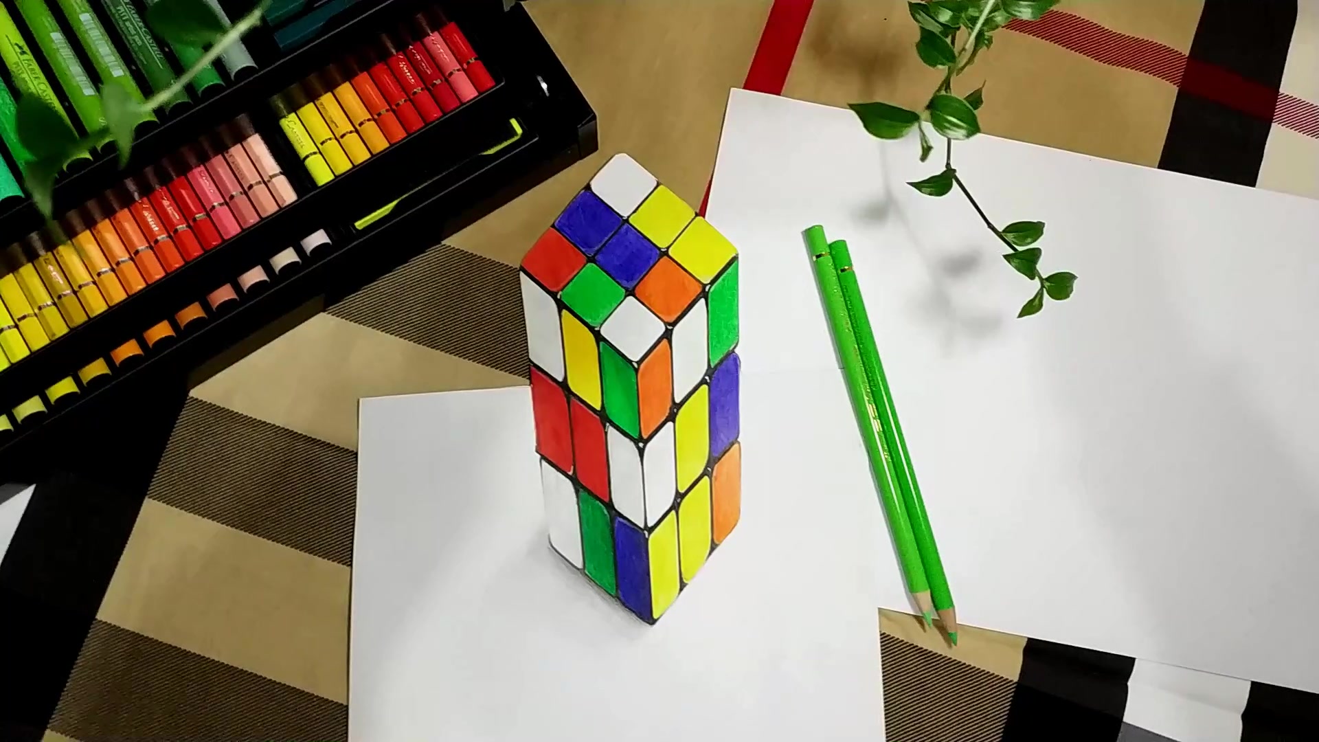 七分钟教你学会3d立体魔方!包教包会!