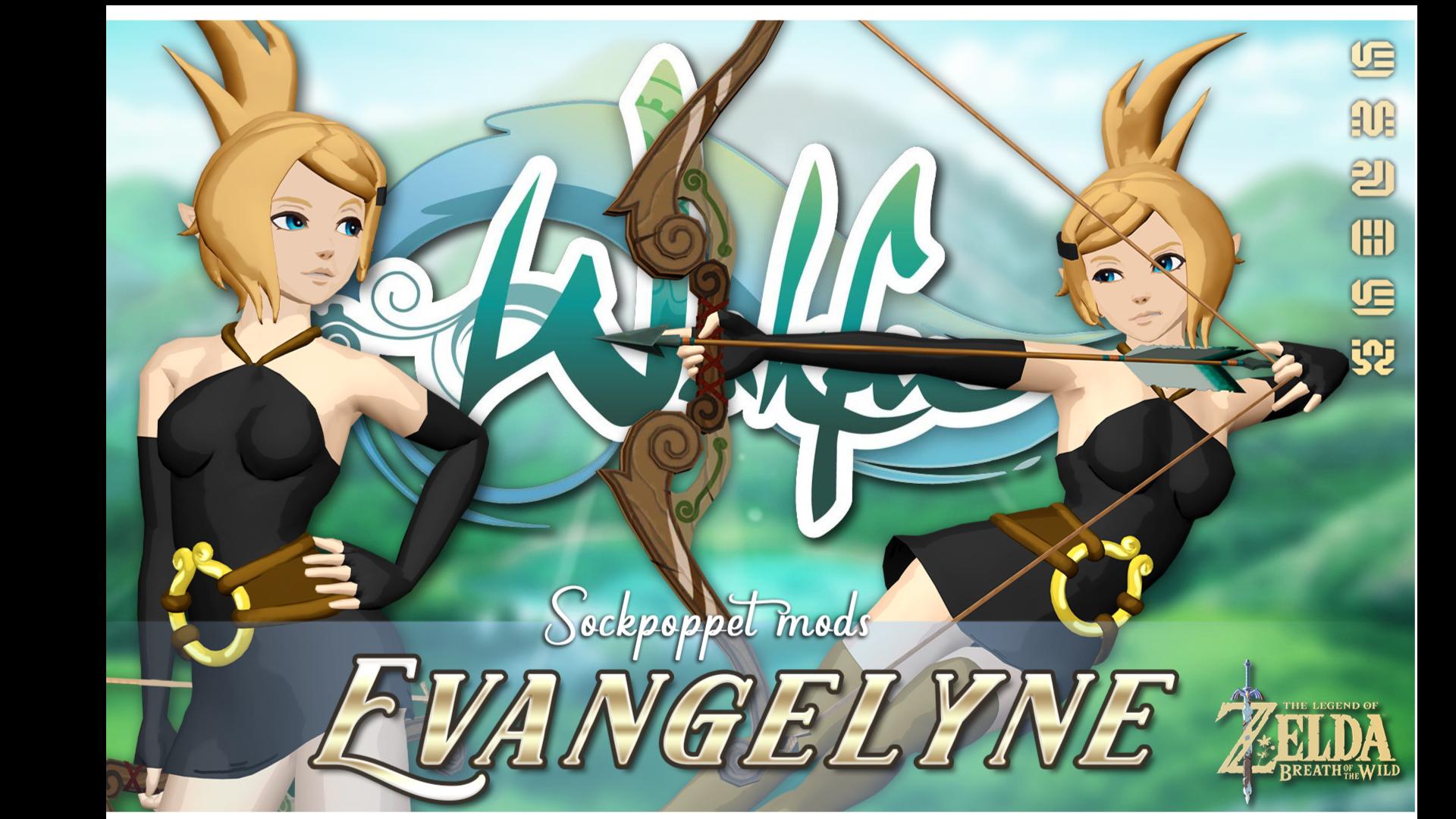 塞尔达传说 旷野之息林克尔 林可儿沃土伊文捷琳COS MOD(下载看...