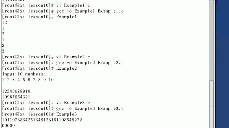 Linux环境下C语言编程入门9-3——数组及字符串