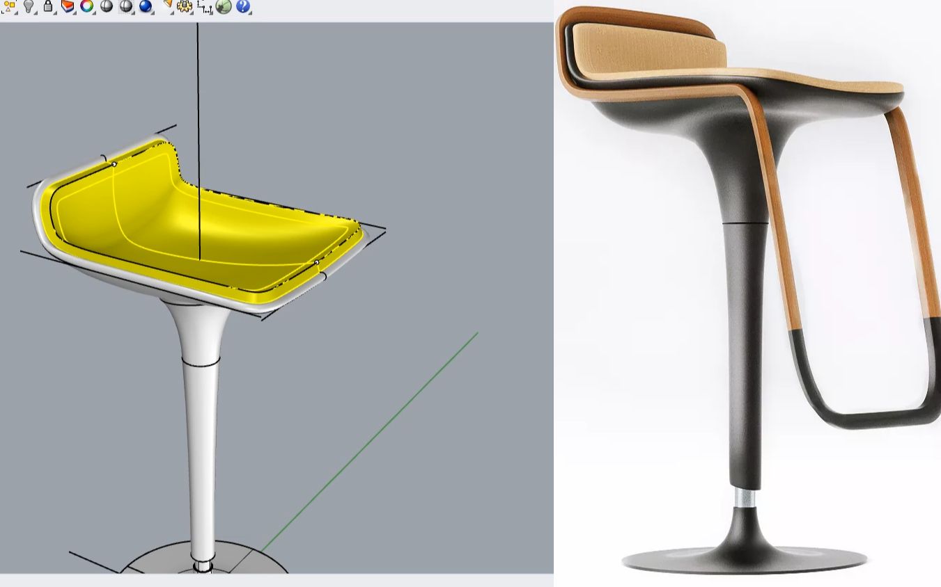 闪电速度!rhino快速椅子建模,先睹为快!