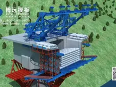 【超清完整版】博远挂篮连续梁施工动画