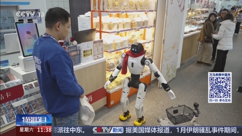 [纳福迎新春]新机器人上岗 科技新春年味浓