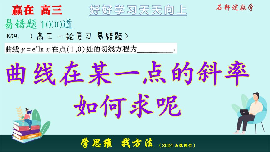 曲线在某一点的斜率如何求呢?要区分过某一点,再计算不难