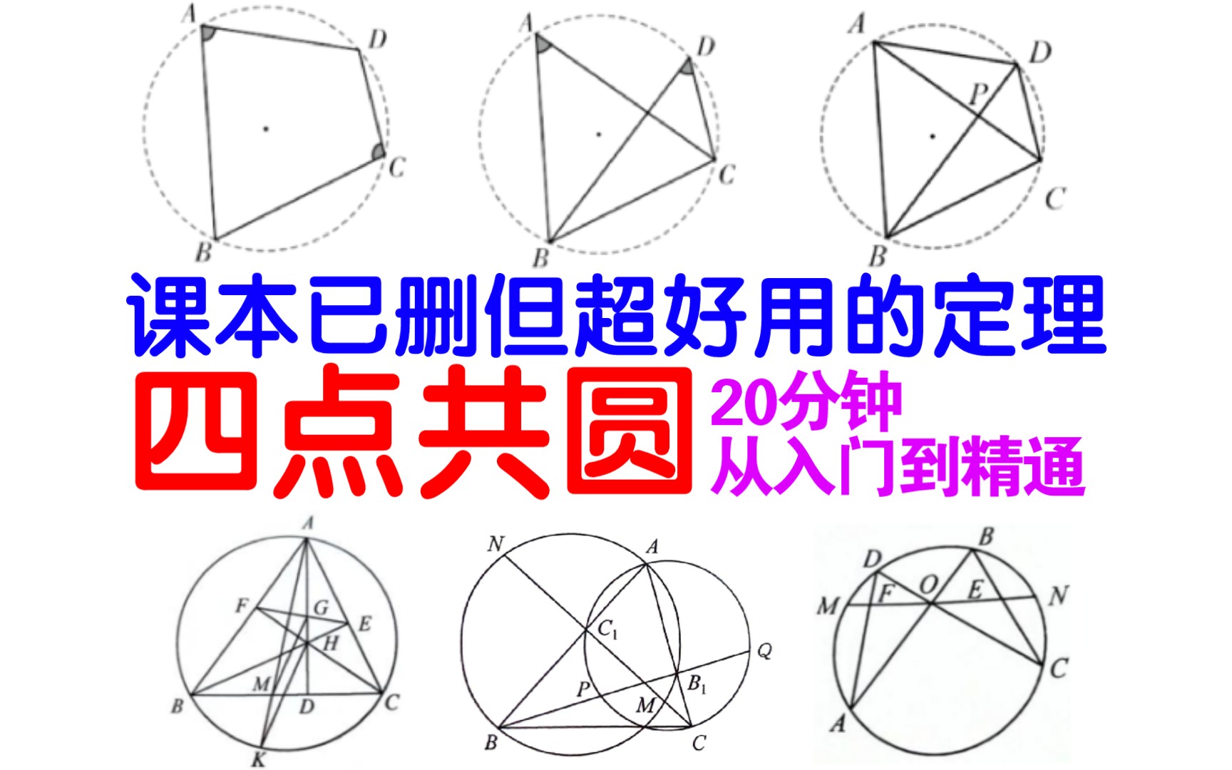 课本已删!四点共圆的判定与使用