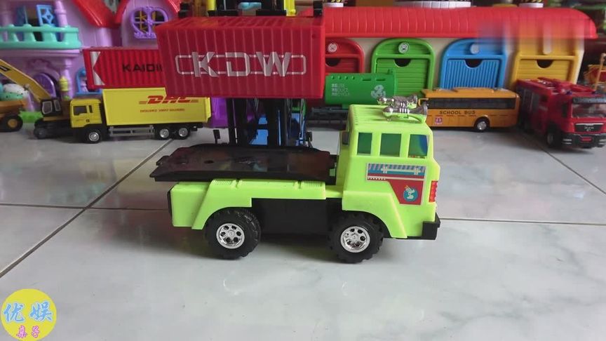 儿童工程车模拟工作视频