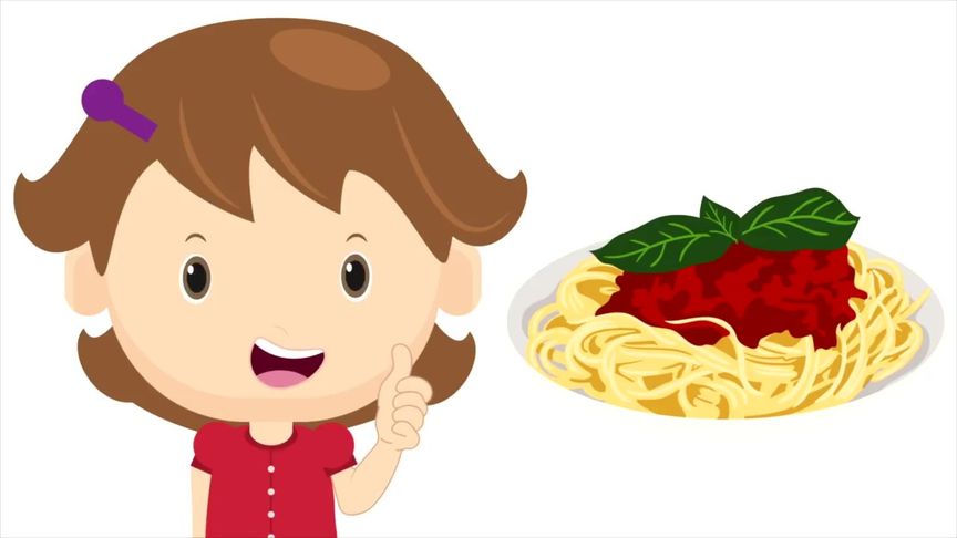 漂亮的美食蔬菜带你学习英语知识 益智动画少儿歌谣英语启蒙