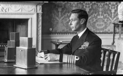 英国国王乔治六世(电影《国王的演讲》中的国王)在二战爆发后的1939...