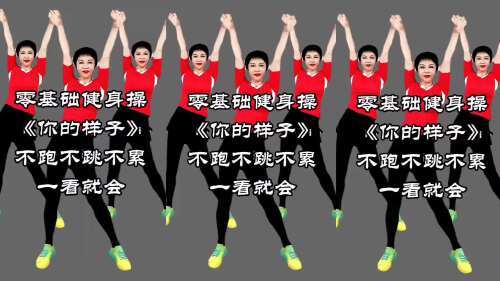 零基础健身操《你的样子》不跑不跳不累一看就会
