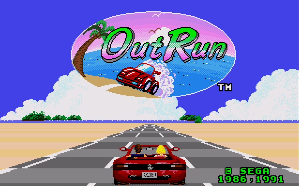 《Out Run》MD版,实况流程