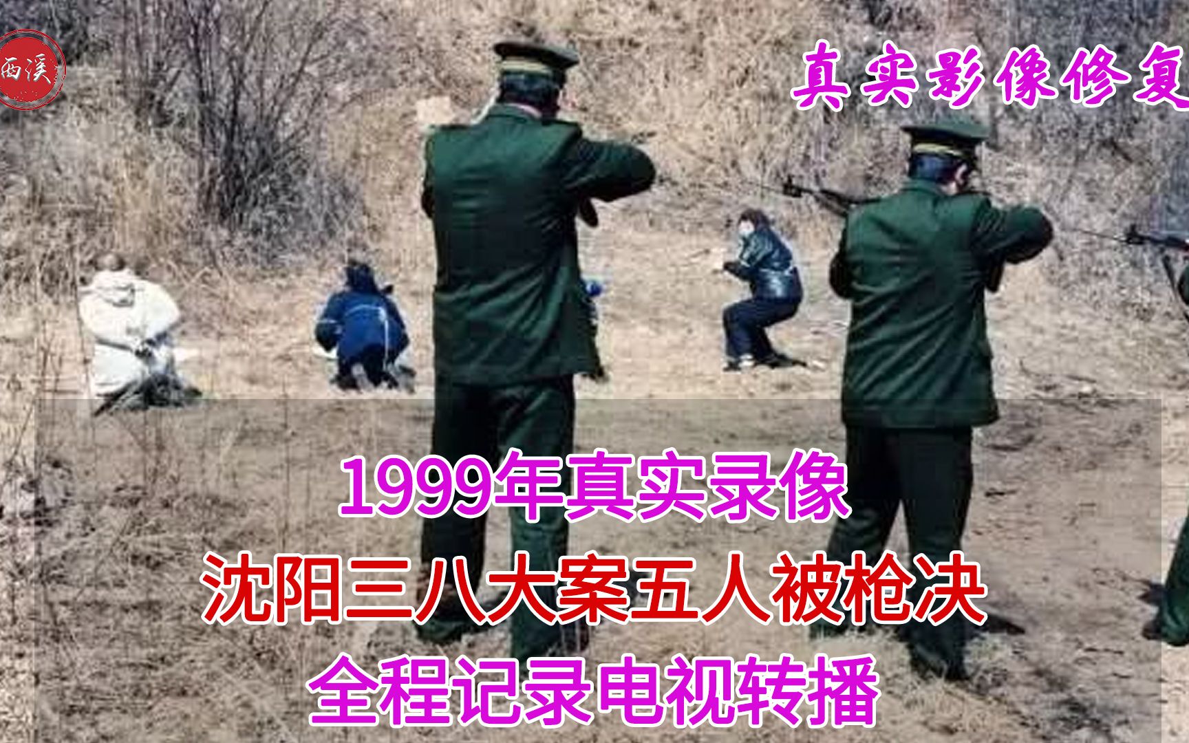 1999年真实录像,沈阳三八大案五人被枪决,全程记录电视转播