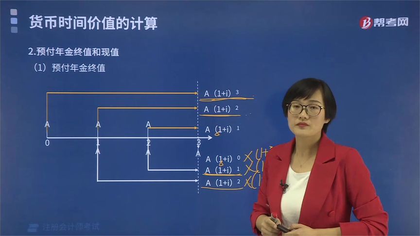 帮考网注会考试刘方蕊老师带你掌握预付年金终值怎么计算?
