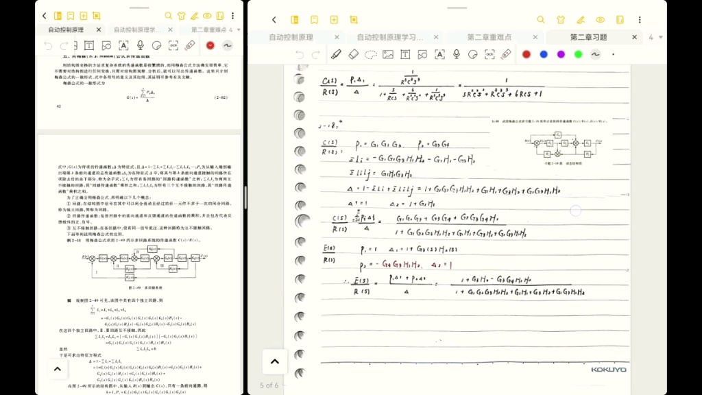 自动控制原理期末复习(机电专业)第二章 自动控制系统的数学模型(下)