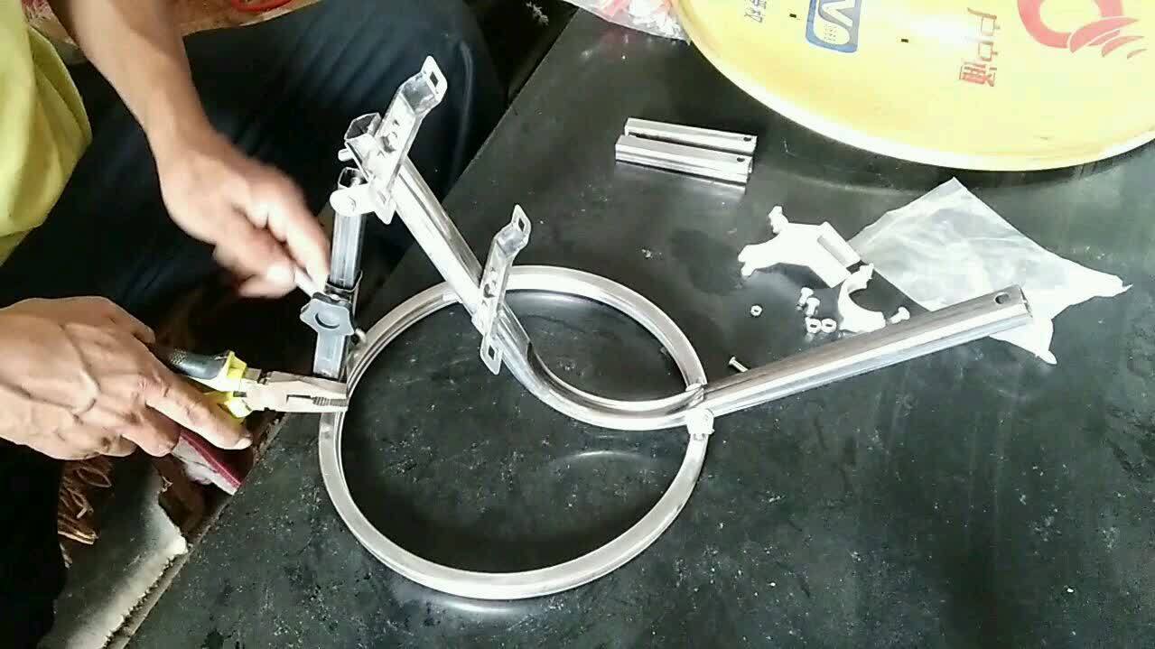 教你组装户户通卫星天线锅