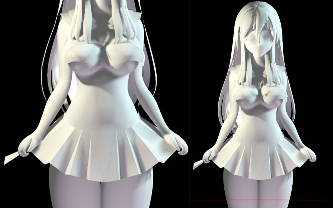 3DMAX如何制作纯欲角色?人体结构|制服建模人物角色布线技巧零...