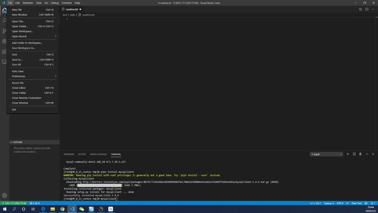 python链接mysql