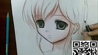 手绘漫画教程之水彩铅笔画动漫人物的画法