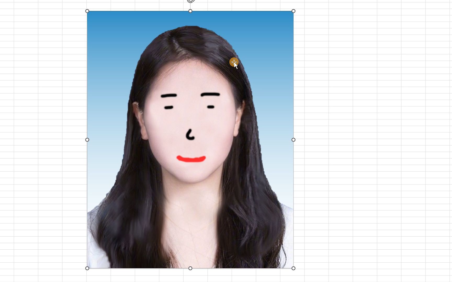 更换照片背景蓝白渐变