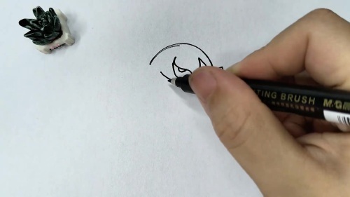 小学生画毒液怎么画?毒液简笔画的画法教程