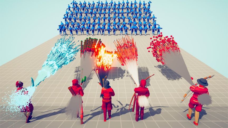 全面战争模拟器:5个神之兵种对战100个拳击手