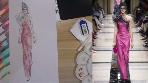 手绘教学:服装效果图,表达你的设计思维