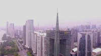 无人机航拍广州农商银行大楼