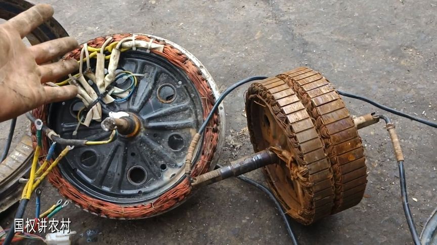 双动力电动车电机工作原理你知道多少?师傅带你看下电机内部原理