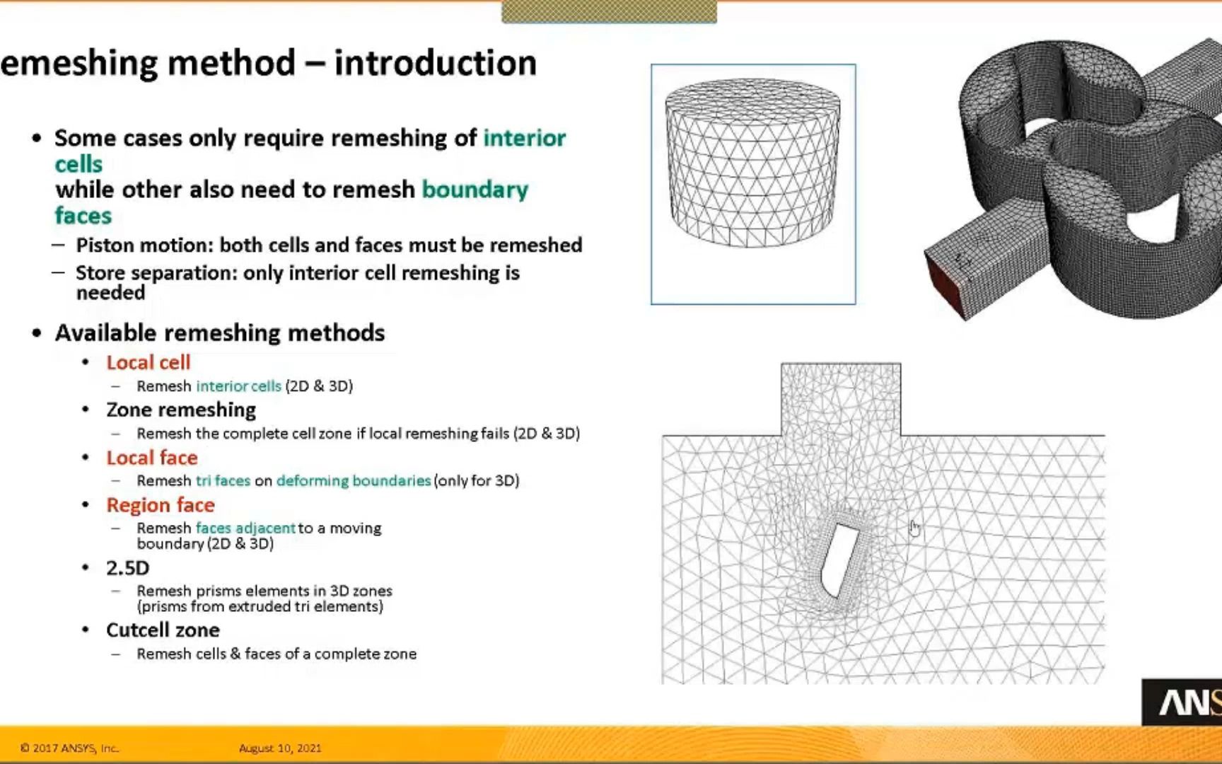 动网格 Ansys Fluent Dynamic Mesh Modeling-20210810-Session-2